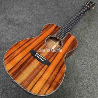China Grand OM Guitar Solid KOA Back Side Acoustic Guitar, Customized Logo on Headstock for sale