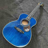 China Custom Martin Style OM Acoustic Guitar Solid Flamed Maple Back Side Spruce Top 20 Frets OEM for sale
