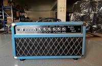 China Custom Dumble Style Overdrive Special FODS 50W Suede Blue Guitar Pedal with JJ Tubes for sale