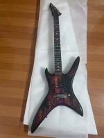 China Custom B.C Rich Solid Printed Pattern Hydrographics Transfer Printing Rare Electric Guitar for sale