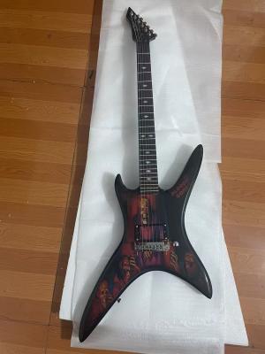 China Custom B.C Rich Solid Printed Pattern Hydrographics Transfer Printing Rare Electric Guitar for sale