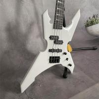China Custom 4 String Warrior Electric Bass Basswood Body Maple Neck 34 Inch Scale for sale
