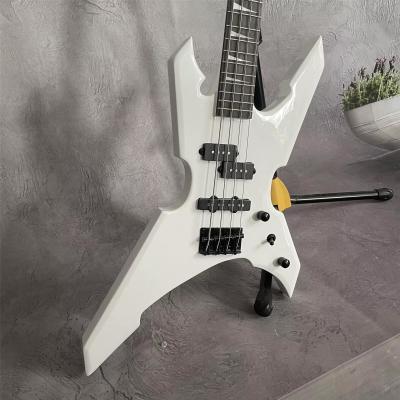 China Custom 4 String Warrior Electric Bass Basswood Body Maple Neck 34 Inch Scale for sale