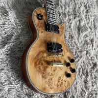 China Custom Gibson Style Les Paul Electric Guitar Burl Maple Top Mahogany Body 24 Fret Rosewood Fingerboard for sale