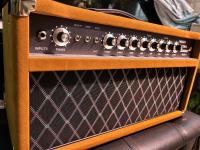 China Dumble SSS20 Steel String Singer Tube Amp Head 20W Hand Wired Point to Point Suede Brown for sale