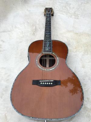 China 39 inch 000 Style Acoustic Guitar Solid Spruce Top Rosewood Back and Sides Ebony Fingerboard Real Abalone Inlays for sale