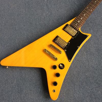 China Custom V Style Electric Guitar Rosewood Fingerboard 22 Fret Basswood Body Mahogany Neck Chrome Hardware for sale
