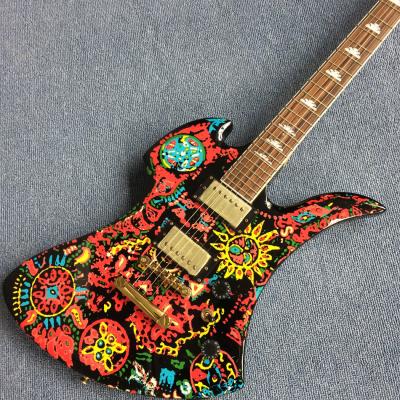 China Custom Electric Guitar Mahogany Body Rosewood Fingerboard 24 Fret OEM ODM for sale