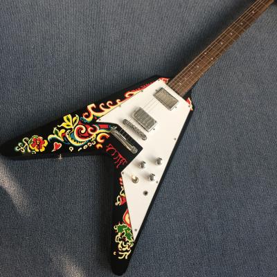 China Custom V Electric Guitar Mahogany Body Rosewood Fingerboard 22 Fret OEM for sale