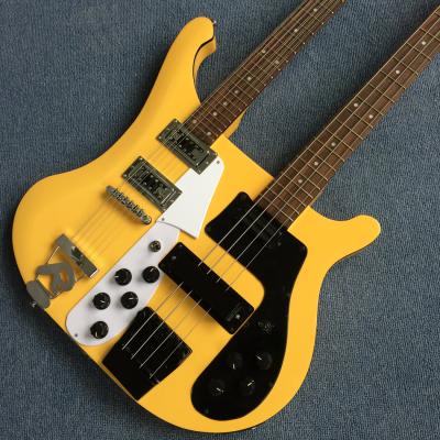 China Custom Double Neck Electric Guitar 22 Fret Mahogany Body Rosewood Fingerboard OEM for sale