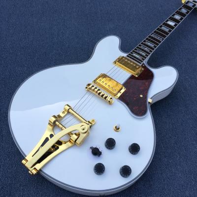 China Custom Hollow Body Jazz Electric Guitar 22 Fret Mahogany Body Rosewood Fingerboard OEM for sale