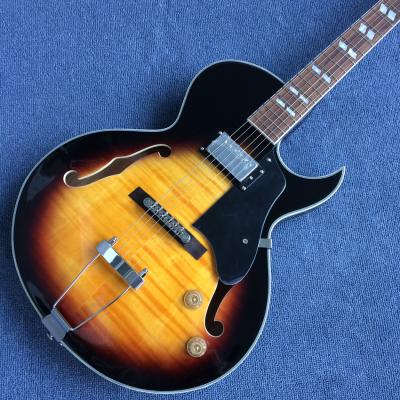 China Custom L-5 Jazz Electric Guitar Hollow Body 22 Fret Mahogany Rosewood for sale