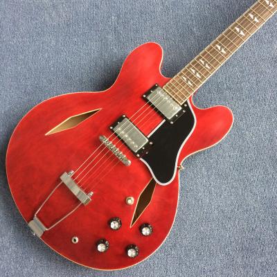 China Hollow Body Jazz Electric Guitar Rosewood Fingerboard 22 Fret Mahogany Body for sale