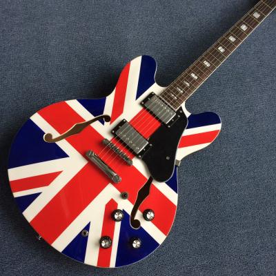 China Hollow Body Jazz Electric Guitar 22 Fret Rosewood Fingerboard Mahogany Body for sale