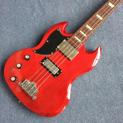 China Custom 4 String Bass Guitar Rosewood Fingerboard 22 Fret Mahogany Body OEM for sale