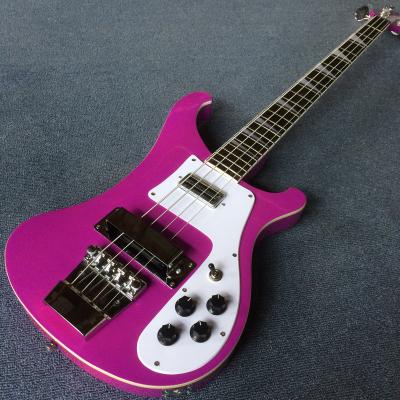 China Rick 4003 4 String Electric Bass Guitar Mahogany Body Rosewood Fingerboard Blue Chrome Hardware for sale