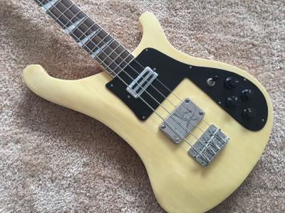 China RIC Bass Guitar 4003 Natural Set Neck Rosewood Fingerboard 22 Fret Custom Bridge for sale