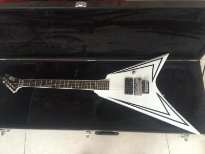 China 6 String LTD Flying V Electric Guitar Floyd Rose Bridge Rosewood Fingerboard 24 Fret Mahogany Body for sale
