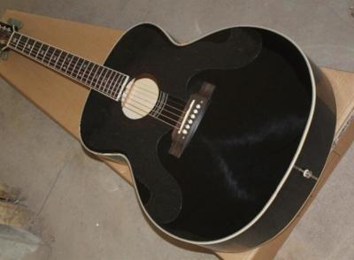 China Gibson G180 Style Acoustic Electric Guitar Black 21 Fret Mahogany Bow Maple Neck for sale