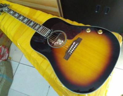 China Chibson G160E Acoustic Electric Guitar Sunburst 21 Fret Spruce Top Maple Neck for sale