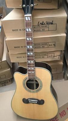 China Left Handed Gibson Style Songwriter Deluxe Studio Acoustic Guitar Spruce Top 21 Fret for sale