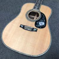 China 41 Inch Solid Rosewood Acoustic Guitar D100AA Spruce Top Abalone Inlay Engraved for sale