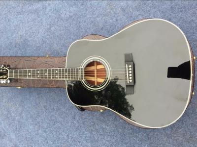 China D35 Acoustic Electric Guitar Johnny Cash Signature Solid Spruce Top 21 Fret Mahogany Body for sale