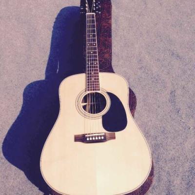 China D35 Acoustic Electric Guitar Solid Spruce Top Rosewood Back 21 Fret OEM Custom for sale