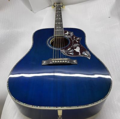 China Custom GB-Viper Blue Dove Acoustic Guitar 41 Inch D Body Abalone Inlay for sale