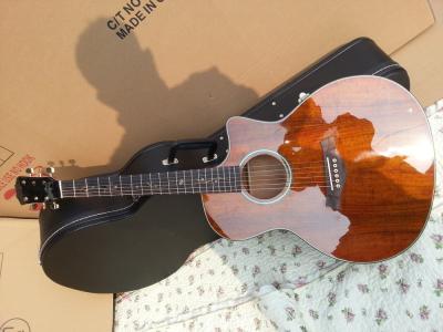 China Custom KOA Acoustic Electric Guitar 21 Fret Mahogany Neck Rosewood Fingerboard OEM for sale