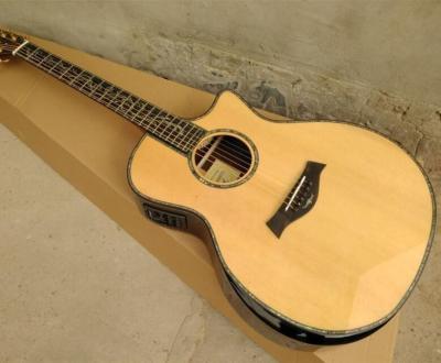 China Custom Solid Spruce Top Acoustic Electric Guitar 21 Fret Mahogany Neck Ebony Fingerboard for sale