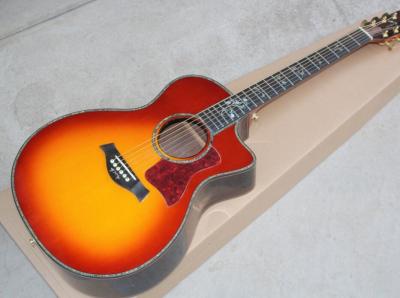 China Taylor 914ce Acoustic Electric Guitar Cherry Sunburst Solid Spruce Top 21 Fret for sale