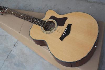 China 314ce Acoustic Electric Guitar Solid Spruce Top Mahogany Neck Rosewood Fingerboard 21 Fret OEM for sale