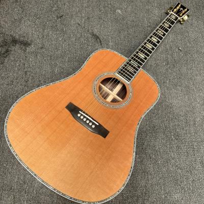China Custom M Style Solid Cedar Top D45caa Dreadnought Acoustic Guitar with Solid Rosewood Back Side, customized logo on headstock for sale
