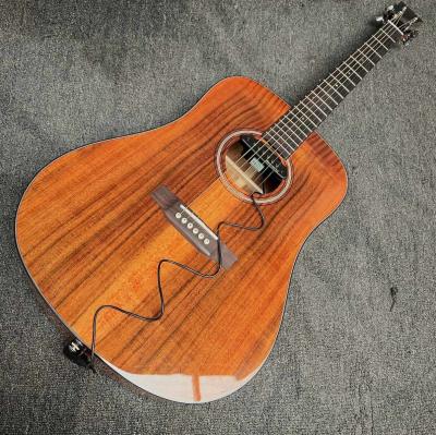 China Custom Martin Style Dreadnought D-18AA All Solid KOA Wood Acoustic Guitar 20 Fret OEM for sale