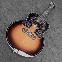 China Custom Bob Dylan Gibson Style SJ 200 Acoustic Guitar Sunburst Cocobolo Back Side 20 Fret for sale