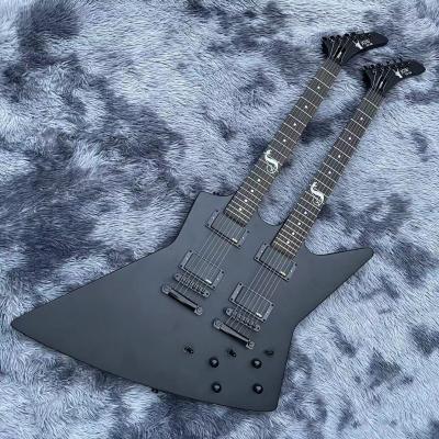 China Custom ESP MX250 Double Neck Electric Guitar 6+6 Strings Matte Finish OEM for sale