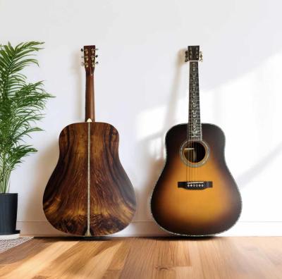 China Custom 41 Inch Dreadnought Acoustic Guitar Solid Cocobolo Back Sides Wide Neck for sale