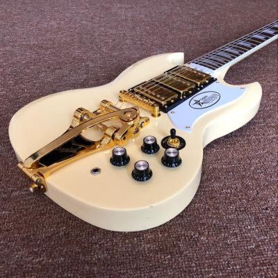 China Custom SG Style Electric Guitar Mahogany Body Rosewood Fingerboard 22 Frets Gold Hardware for sale