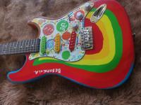 China Custom Grand George Harrison Rocky Electric Guitar 22 Fret Mahogany Body Rosewood Fingerboard OEM for sale