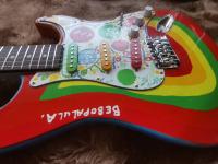China Custom Grand George Harrison Rocky Electric Guitar 22 Fret Mahogany Body Rosewood Fingerboard OEM for sale