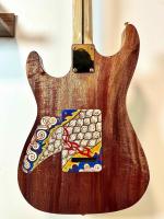 China Custom Handpainted Electric Guitar 22 Fret Mahogany Body OEM for Guitar and Bass for sale