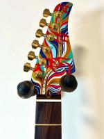 China Custom Handpainted Electric Guitar 22 Fret Mahogany Body OEM for Guitar and Bass for sale