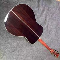 China AAAAA solid spruce top OM body SOLID ROSEWOOD back side acoustic guitar bone nut for sale
