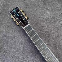 China AAAAA solid spruce top OM body SOLID ROSEWOOD back side acoustic guitar bone nut for sale