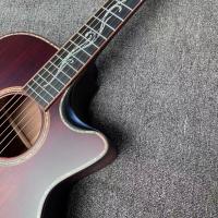 China AAAAA solid koa top k24ce body SOLID KOA back side Taylor style acoustic guitar bone nut for sale