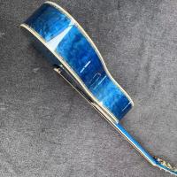 China AAAAA solid spruce top OM body water ripple SOLID back side acoustic guitar bone nut for sale