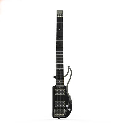 China GRAND GDS-200 Headless Travel Electric Guitar 25.5 Scale Ebony Fingerboard Foldable Double Humbucker for sale