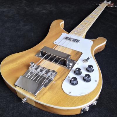 China Custom Walnut Electric Bass Guitar Neck Thru Body 24 Fret Maple Mahogany OEM for sale