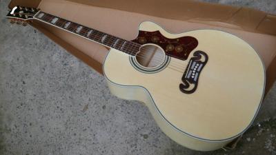 China J200 Single Cut Acoustic Electric Guitar Maple Body Mahogany Neck 20 Frets Rosewood Fretboard for sale